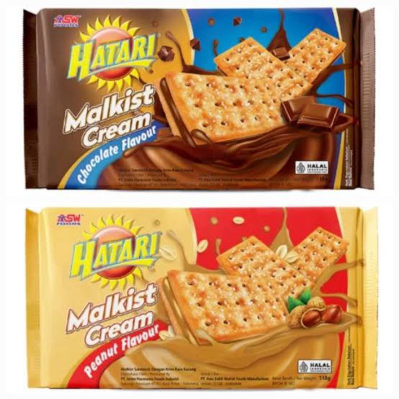 Jual HATARI MALKIST CREAM RASA CHOCOLATE | PEANUT NETTO 118 GR | Shopee ...