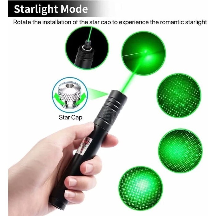 Jual Green Laser Pointer Lampu laser penunjuk laser hijau berkekuatan ...
