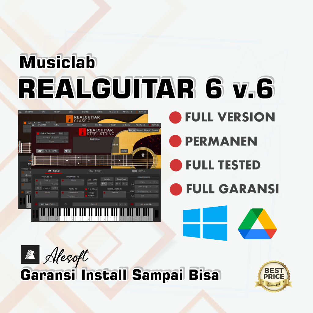 Jual MusicLab RealGuitar 6 v6 Full Version | Full Activated (Install ...