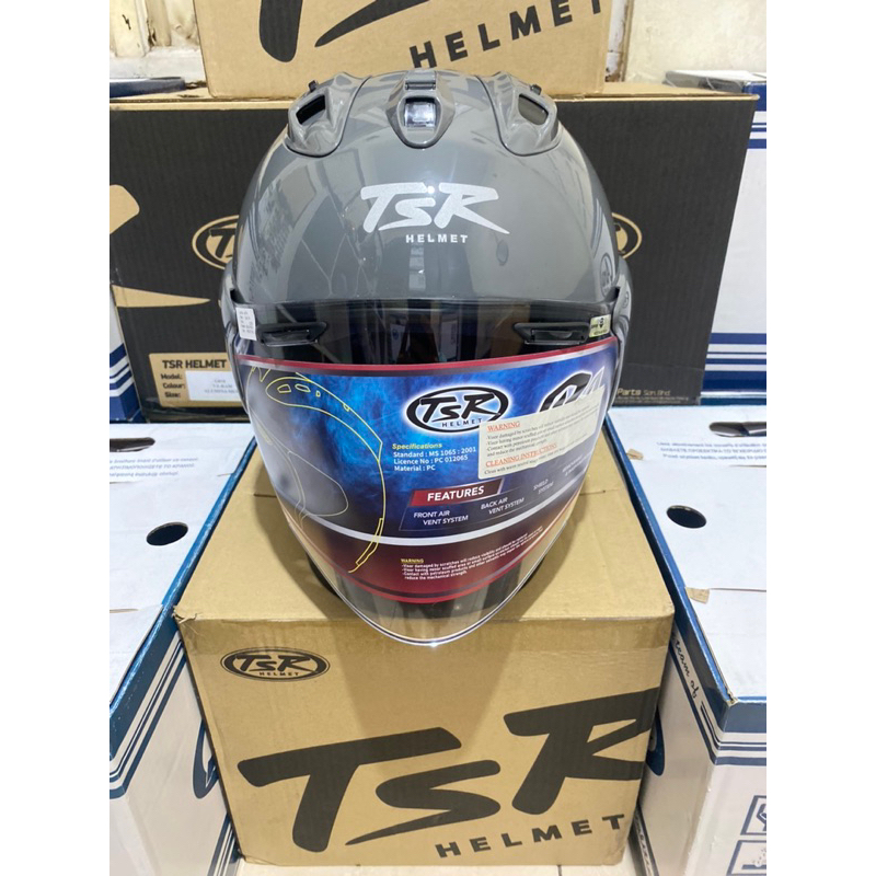 Jual HELM TSR VZ-RAM MODERN GRAY/NARDO GREY | Shopee Indonesia