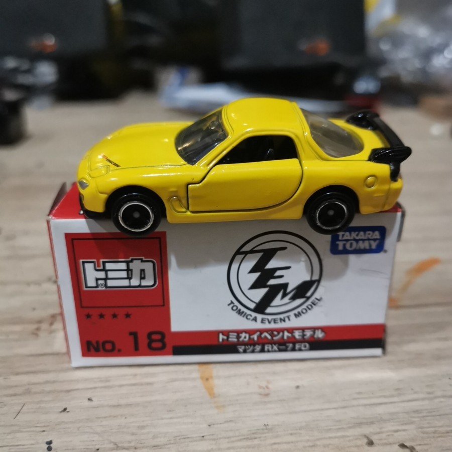 Jual Tomica Event Model Mazda RX7 FD FD3s TEM no 18 Yellow Kuning | Shopee Indonesia