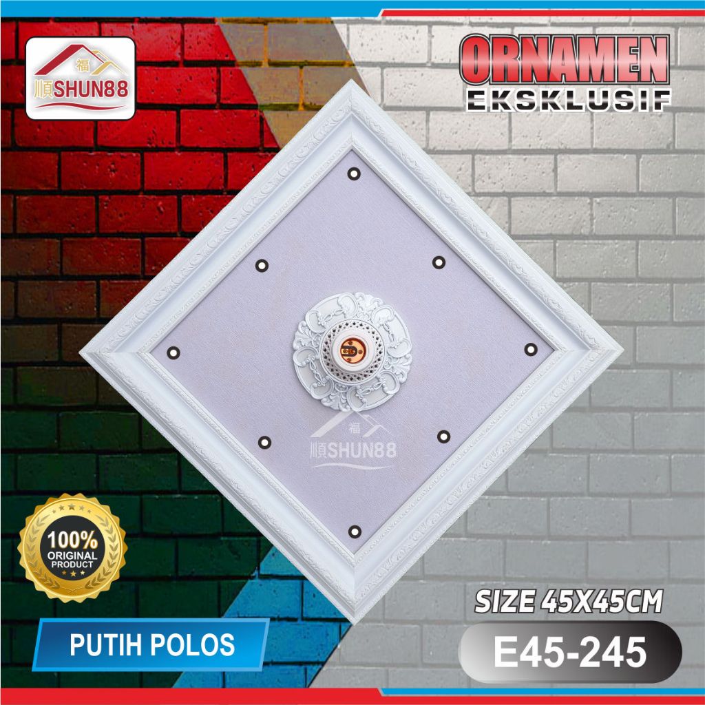 Jual Ornamen Lampu PVC / Ornamen Plafon PVC / Fitting Lampu / Rumah ...