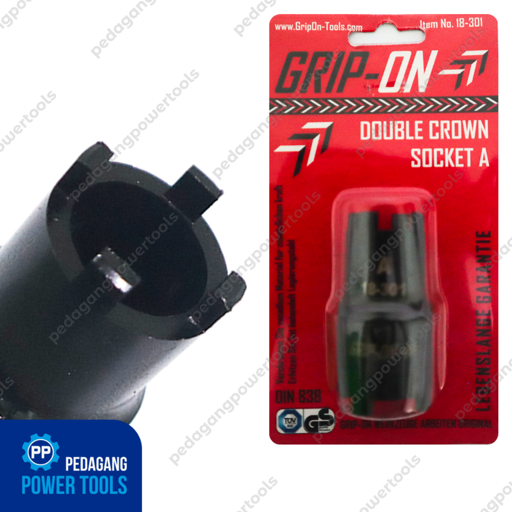Jual KUNCI MAHKOTA - MUR KOPLING - DOUBLE CROWN SOCKET A GRIP ON 18-301 | Shopee Indonesia