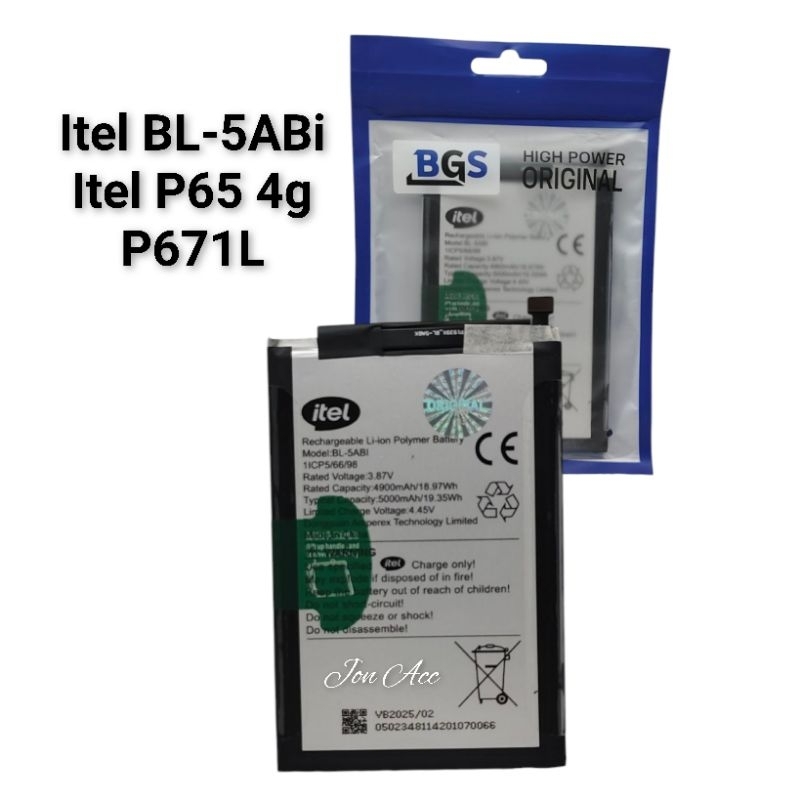 Jual Baterai Battery Original ITEL BL-5ABI Compatible Hp Itel P65 4G ...