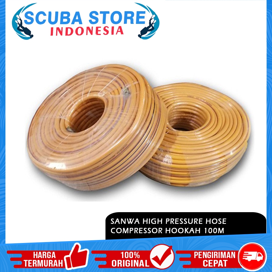 Jual LP Low Pressure Hose Sanwa 100m Selang Compressor Kompresor Scuba ...