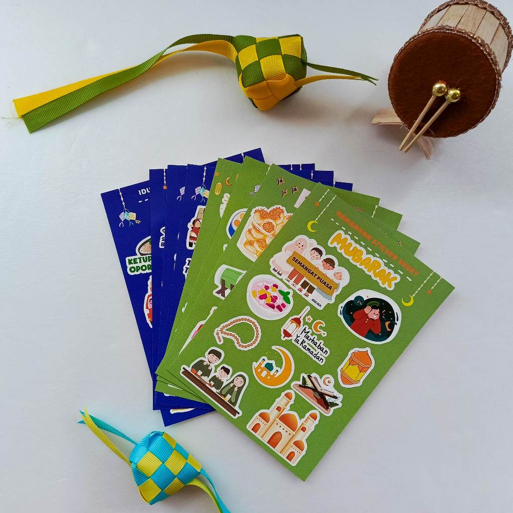 Jual Stiker / Sticker Scrapbook Puasa Ramadhan Idul Fitri Lebaran ...