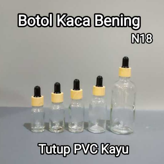 Jual Botol Kaca BENING 10ml 15ml 20ml 30ml 50ml 100ml Serum Ring PVC ...