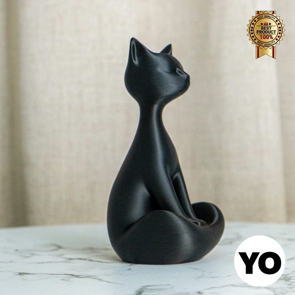 Jual Patung Kucing Meditasi Minimalis – Dekorasi Aesthetic, Elegan ...