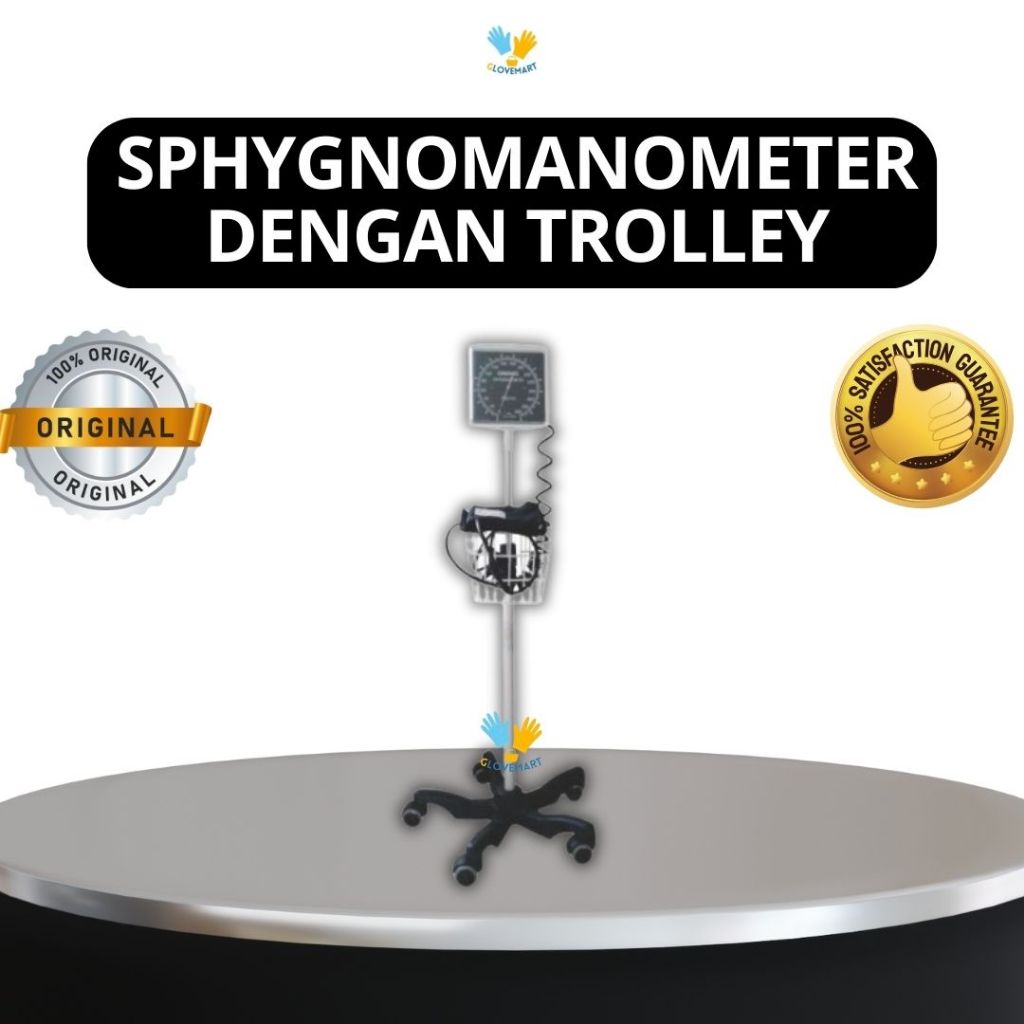 Jual Sphygnomanometer Dengan Trolley / Tensi Aneroid Dengan Trolley ...