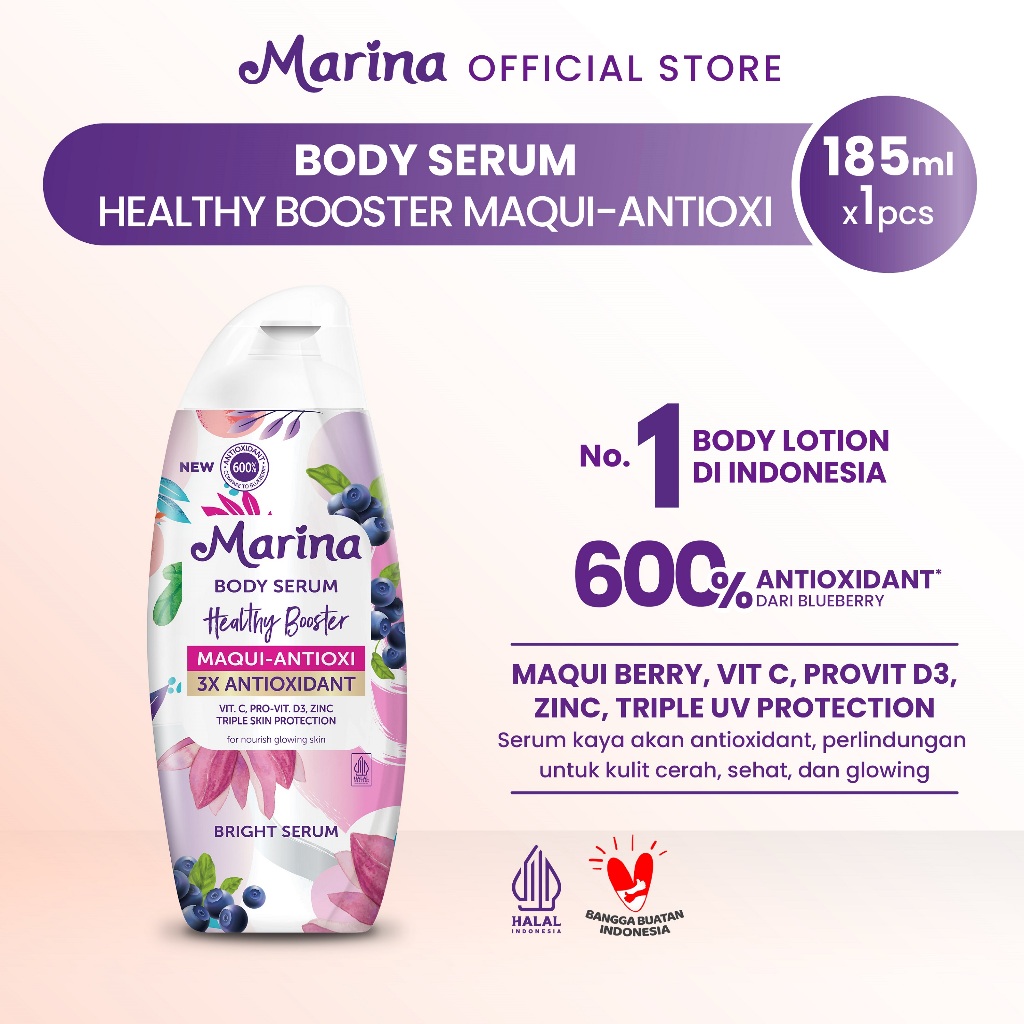 Jual Marina Healthy Booster Bright Serum 185ml - Maqui [1 pcs] - Exp ...