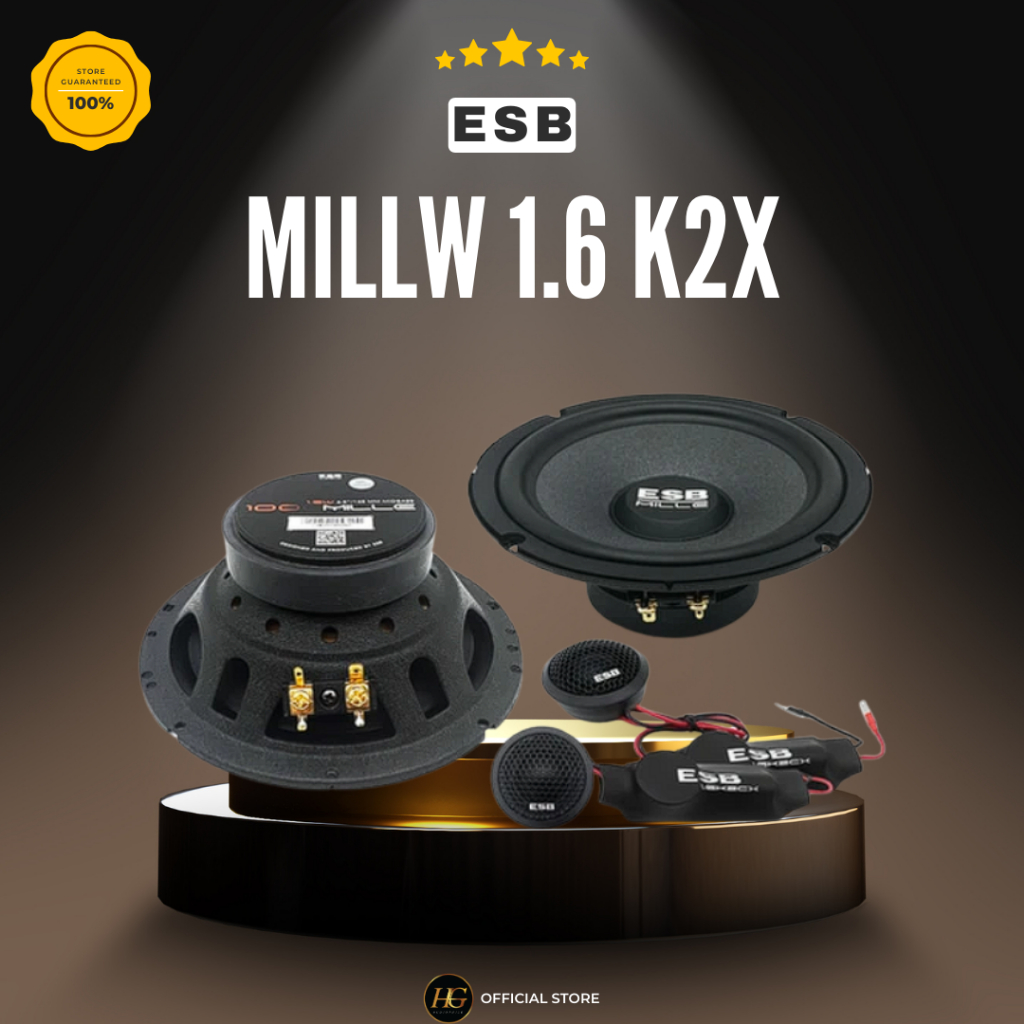 Jual Speaker Split 2 Way ESB Audio 1.6K2 X (MILLE) ORIGINAL ITALY ...