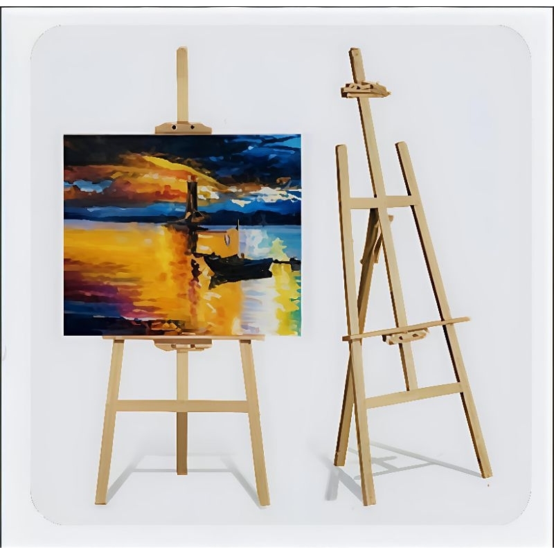 Jual Easel Wooden Canvas Lukis Foto Wedding Stand Kayu | Shopee Indonesia