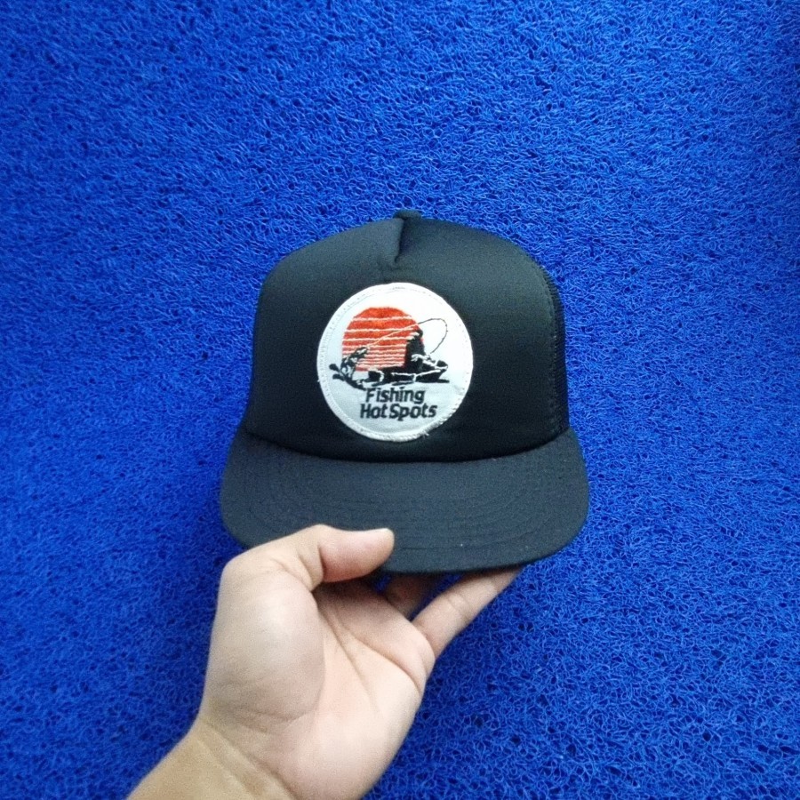 Jual topi mancing vintage jaring | Shopee Indonesia