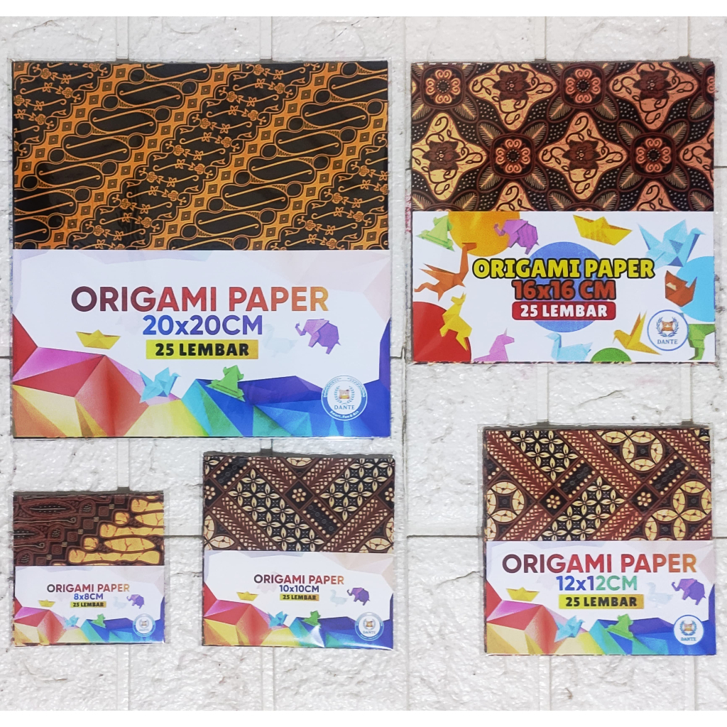 Jual Jiwa Seni - Kertas Origami BATIK 1pak isi 25 Lembar | Shopee Indonesia