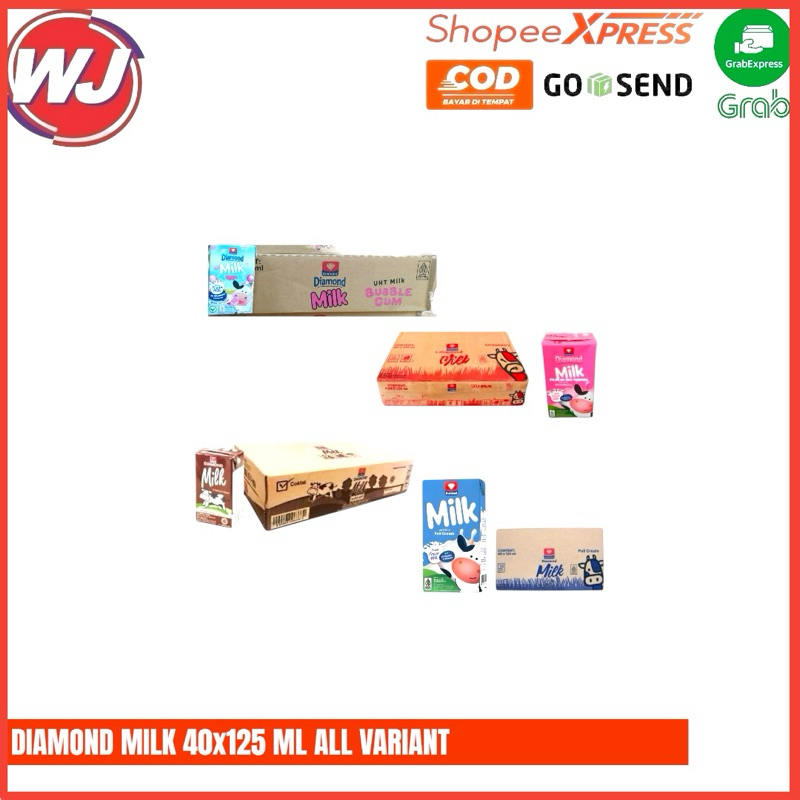 Jual DIAMOND MILK 40x125 ML ALL VARIANT | Shopee Indonesia