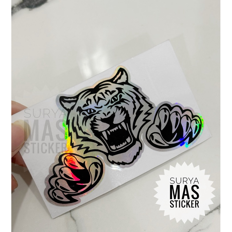 Jual stiker gambar harimau hologram motor | Shopee Indonesia