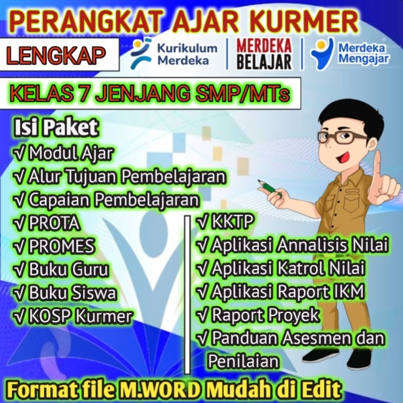 Jual PERANGKAT AJAR KURMER KELAS 7 JENJANG SMP/MTs | Shopee Indonesia