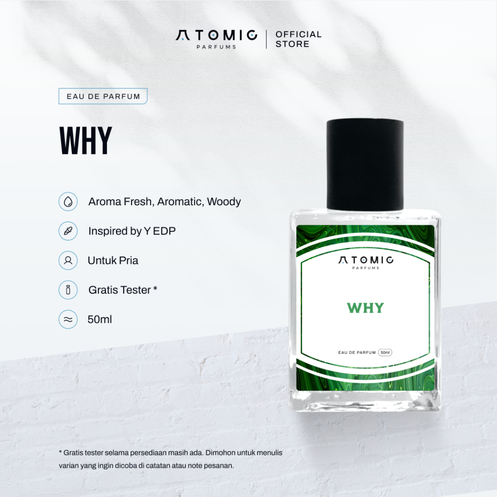 Jual Atomic WHY Eau de Parfum for Men | Shopee Indonesia