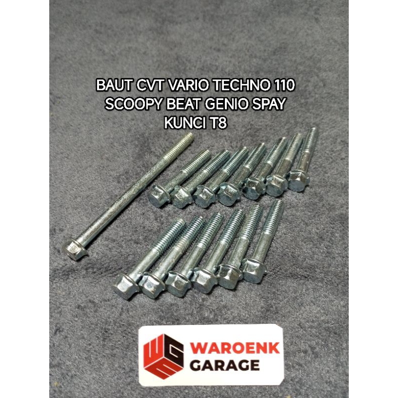 Jual BAUT CVT VARIO TECHNO 110 BEAT SCOOPY GENIO SPACY KUNCI T8 | Shopee Indonesia