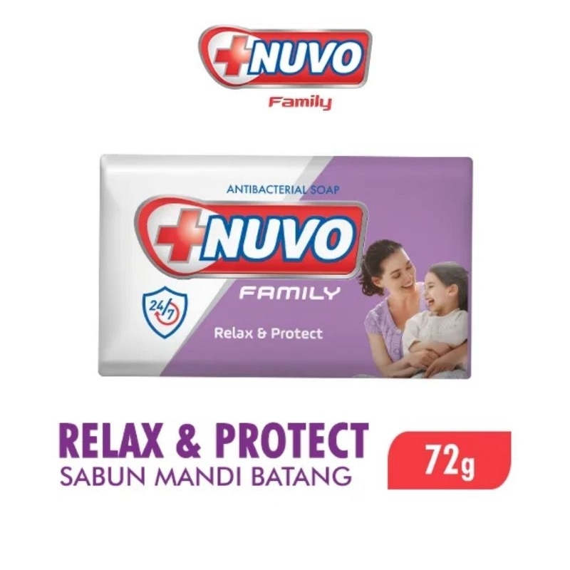 Jual NUVO Family Relax & Protect Sabun Mandi Batang 72gr | Shopee Indonesia