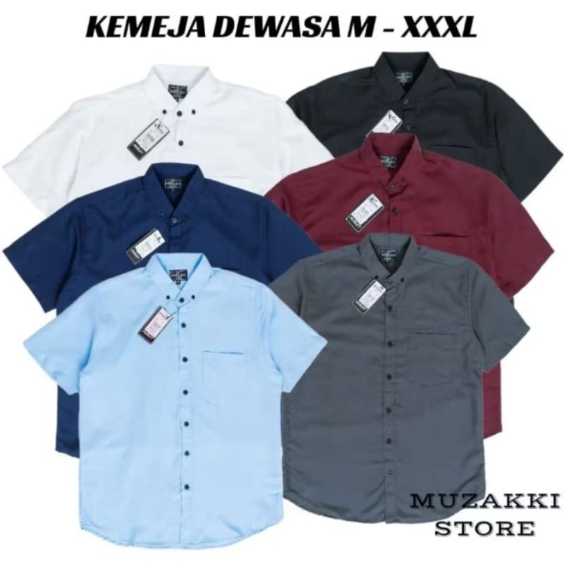 Jual Kemeja Polos Dewasa Banyak Warna M-XXXL | Shopee Indonesia