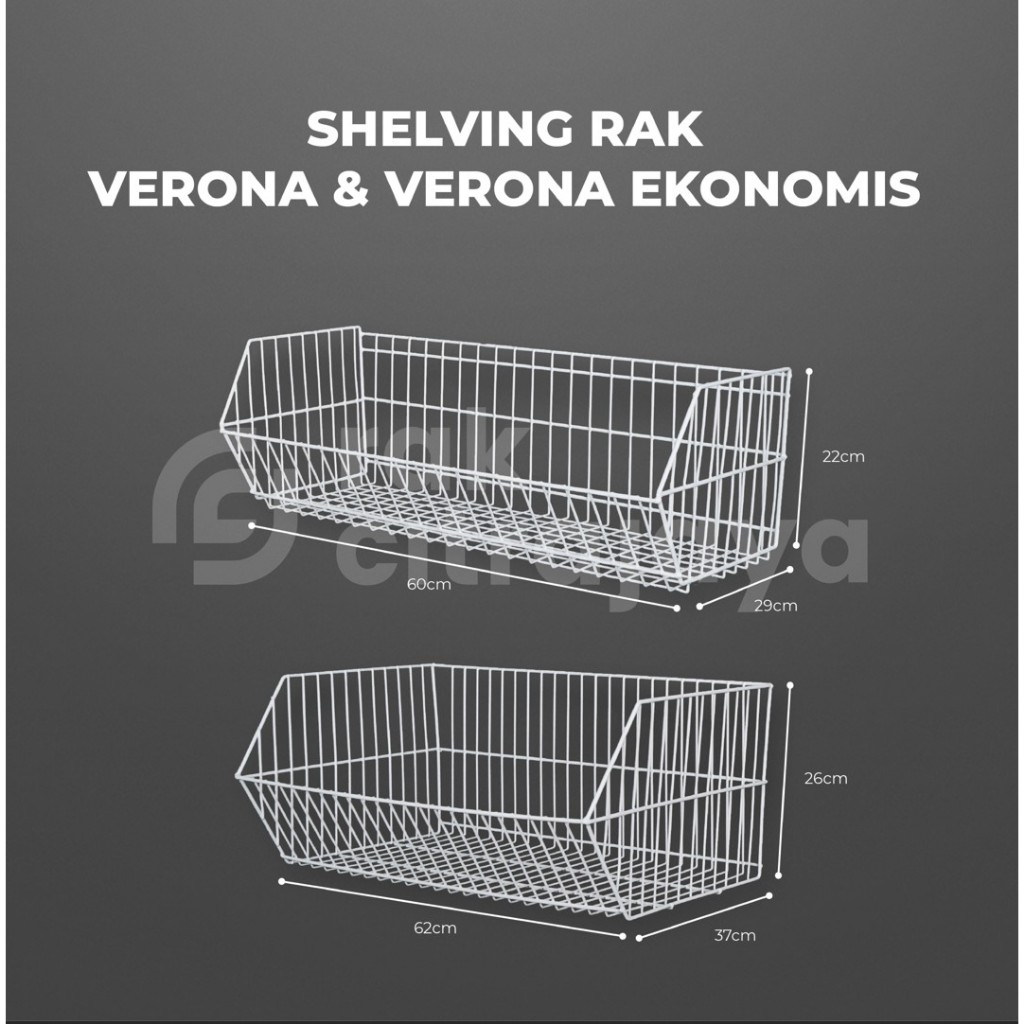 Jual VERONA | EKSTRA RAK TAMBAHAN KERANJANG SHELVING BESI CIKI SNACK ...