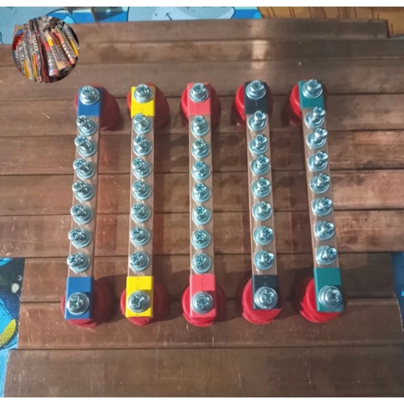 Jual Busbar 3×15 panjang@15cm RSTN-GROUND Untuk kapasitas 30a/100a ...