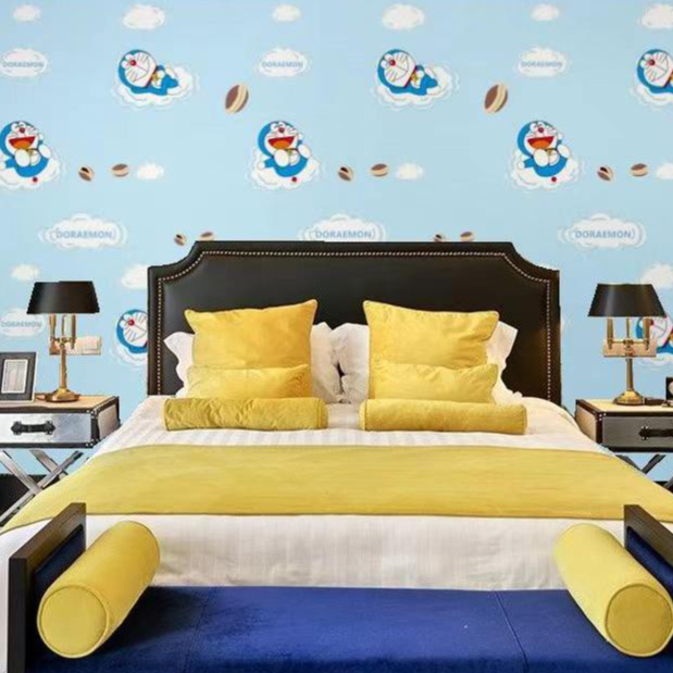 Jual Wallpaper Sticker Dinding Motif Doraemon Awan Panjang 8 Meter x ...
