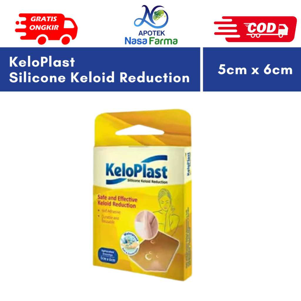 Jual Keloplast Silicon Keloid Reduction 5cm x 6cm 1 lembar/ Scar ...