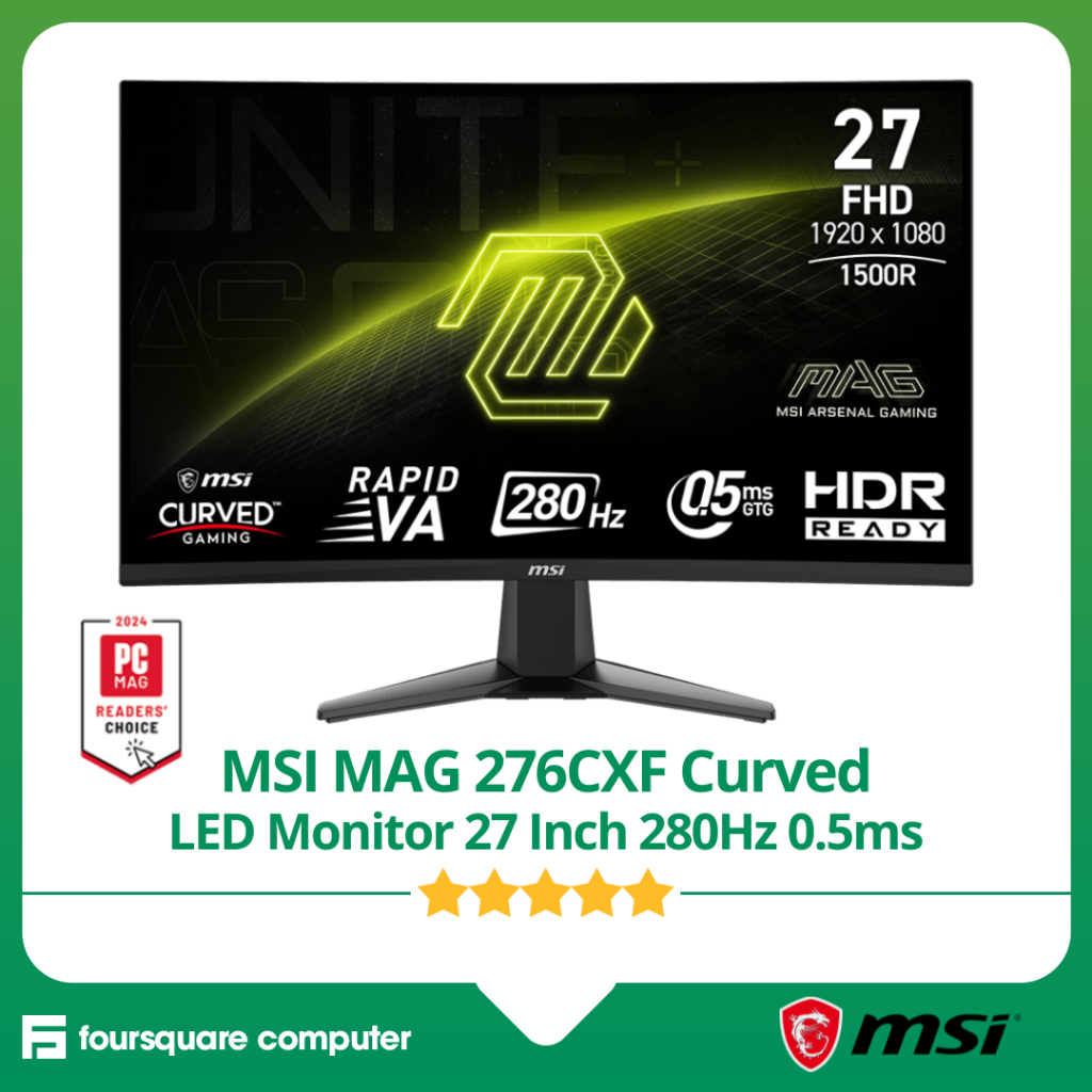 Jual MSI MAG 276CXF Curved LED Monitor 27 Inch Curved 280Hz 0.5 ms | Shopee Indonesia