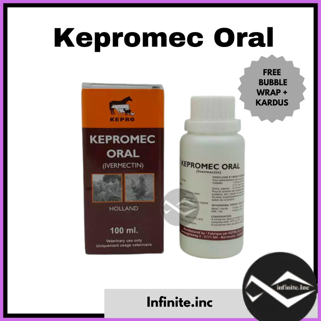 Jual KEPROMEC ORAL 100ml - KEMASAN ORIGINAL Obat Cacing Gurem Ayam ...