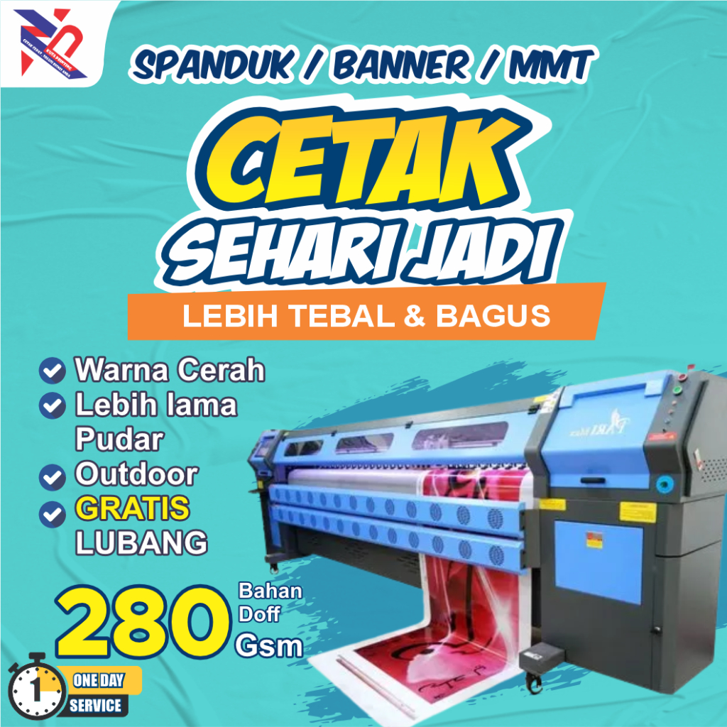 Jual Cetak Banner Spanduk / MMT/Cetak Print Banner 1 Hari Jadi/Banner Tebel 280gram / | Shopee ...