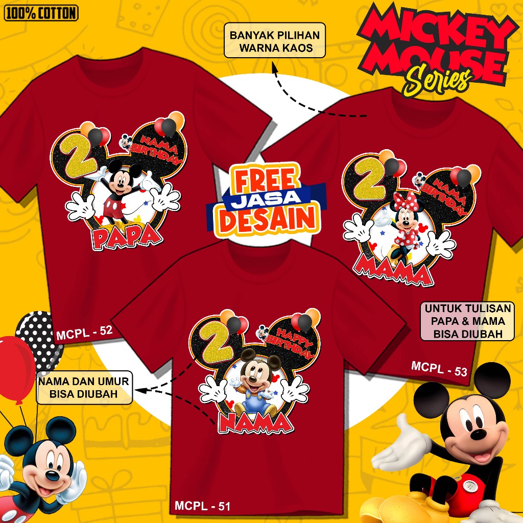 Jual kaos ulang tahun anak kaos ulang tahun couple family kaos ultah ...