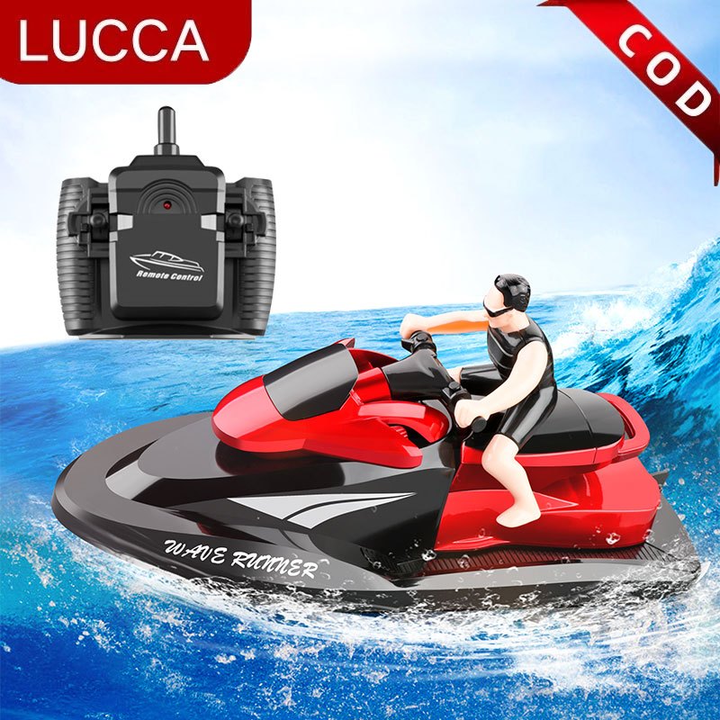 Jual Remote Control Motor Boat 20KM/H Speedboat Tahan Air Kapal Robot 2 ...