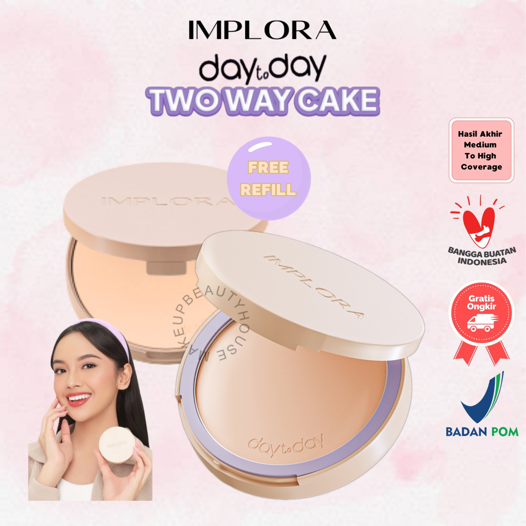 Jual IMPLORA Day to Day Two Way cake | Shopee Indonesia