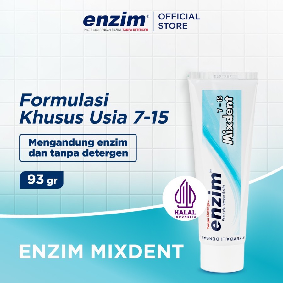 Jual Enzim Mixdent Toothpaste / Pasta Gigi / Odol 93g | Khusus Usia 7 ...