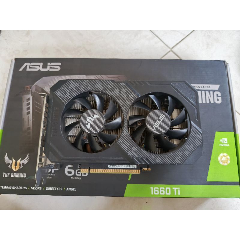 Jual ASUS TUF gaming GTX 1660 TI 6 GB DDR6 | Shopee Indonesia