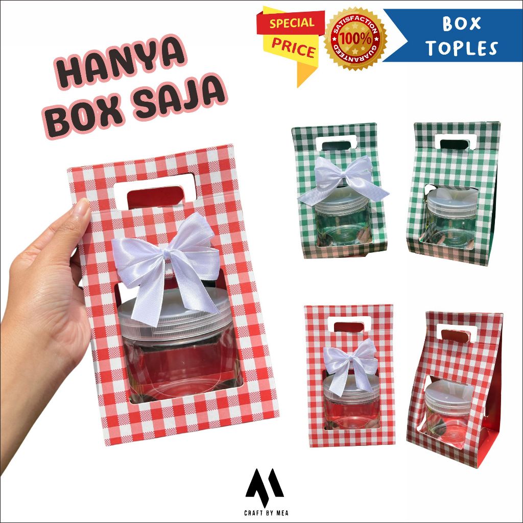 Jual Packaging Kue Kering Box Toples Satuan Tabung Jar Kotak Gagang ...