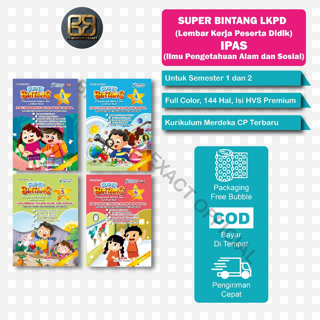 Jual Buku Super Bintang LKPD IPAS SD/MI (Lembar Kerja Peserta Didik ...