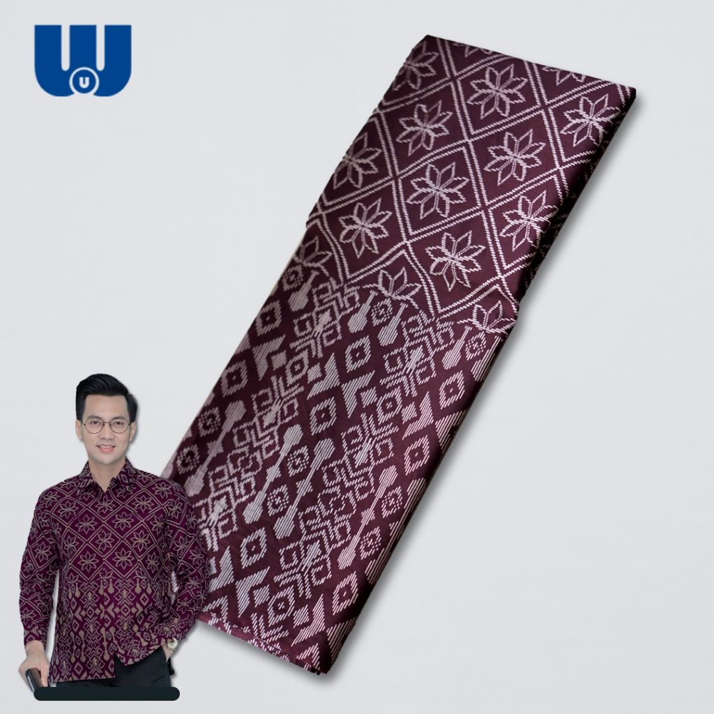 Jual Woubatik Official- Kain Batik Solo Modern Premium Gahtan Burgundy ...