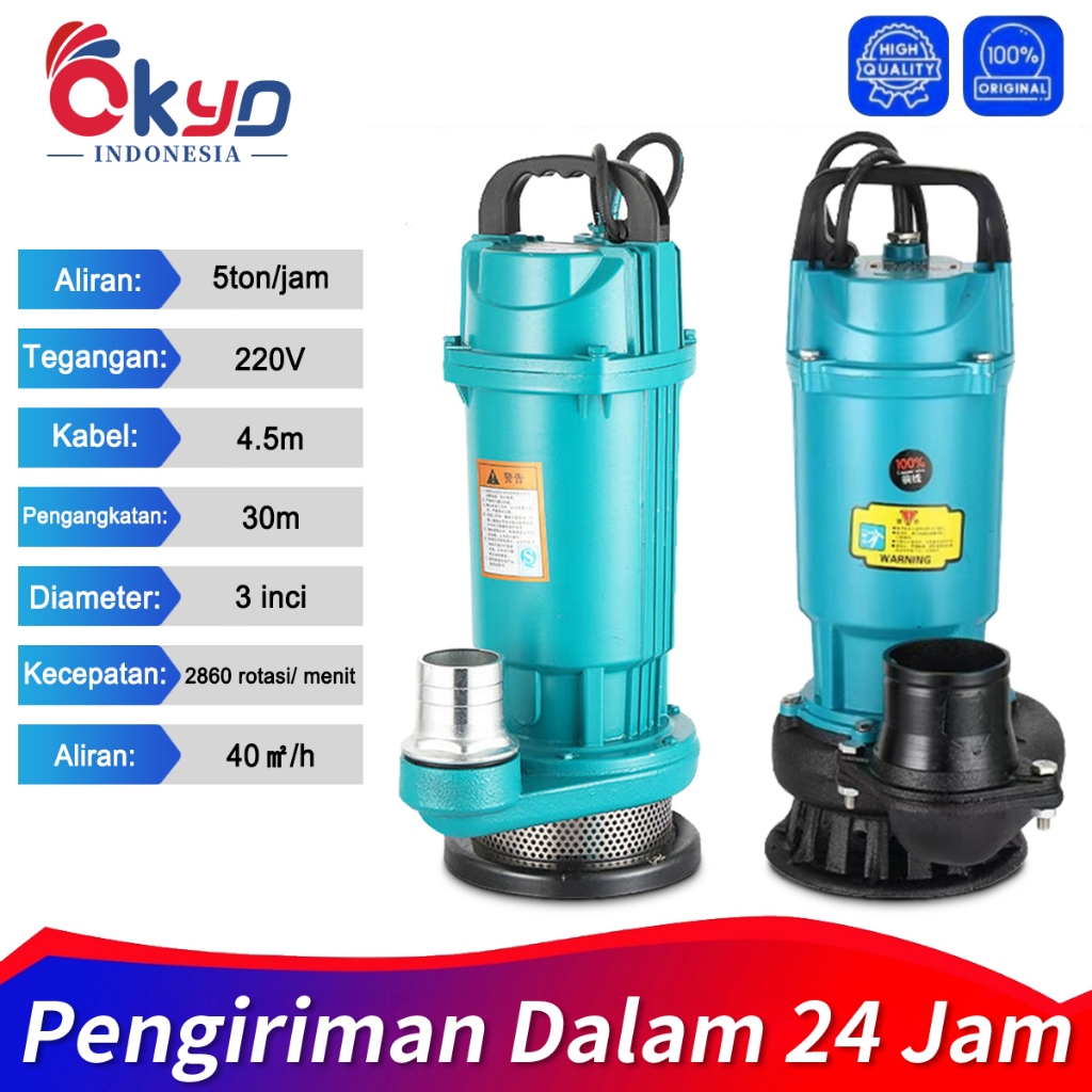 Jual Pompa Celup Air Kotor 1500W sewage pump/ 3inch Mesin Pompa Air Murah pompa submersible ...