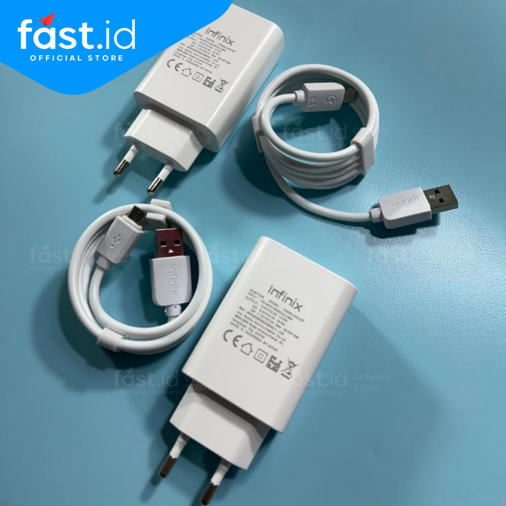 Jual FAST CHARGER INFINIX 33W FAST CHARGING MICRO USB & TYPE C CASAN ...