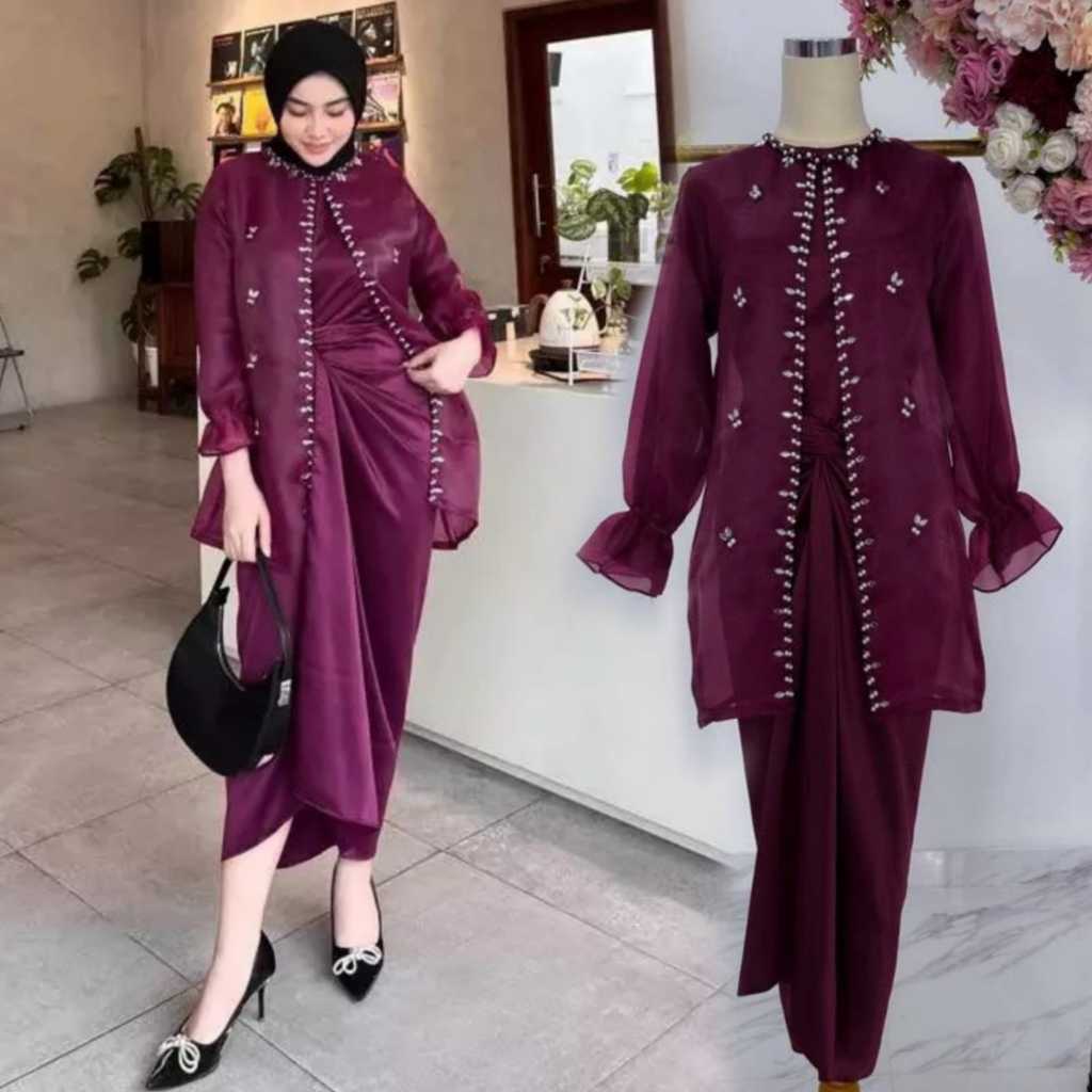 Jual ONE SET JEMMA ORGANZA TERMURAH READY JUMBO SETELAN KONDANGAN ...