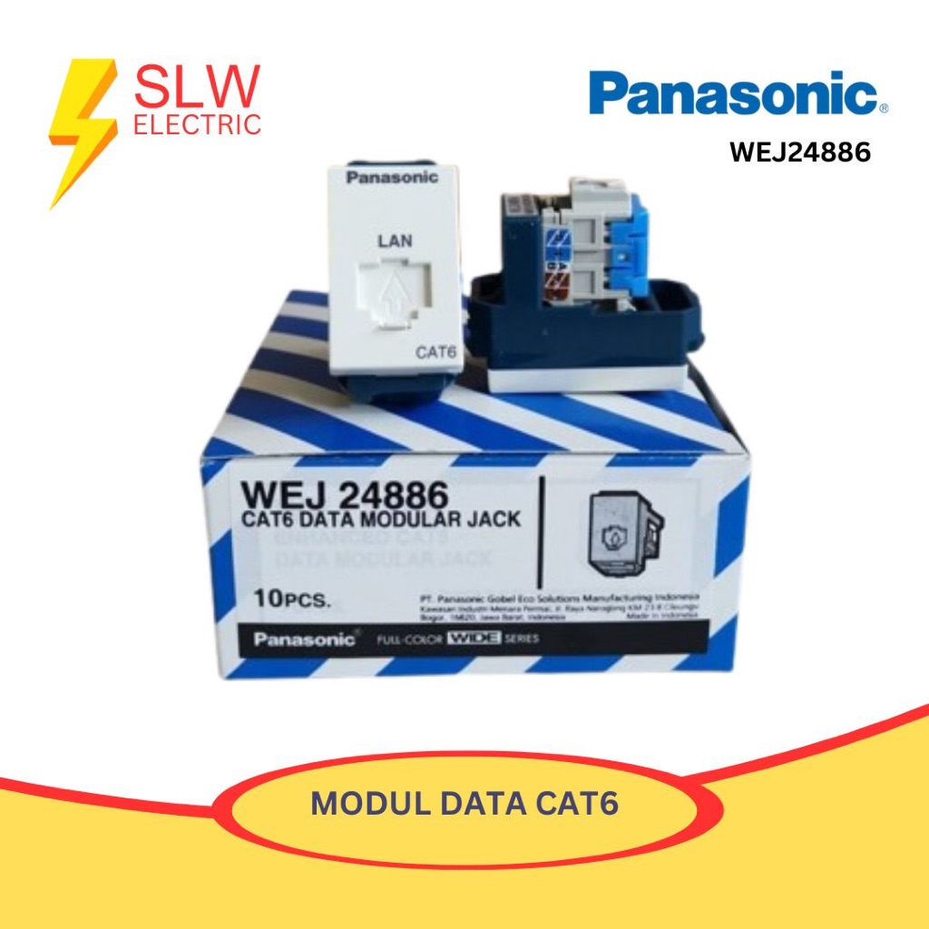 Jual PANASONIC MODUL DATA PUTIH WHITE CAT6 WEJ24886 | Shopee Indonesia