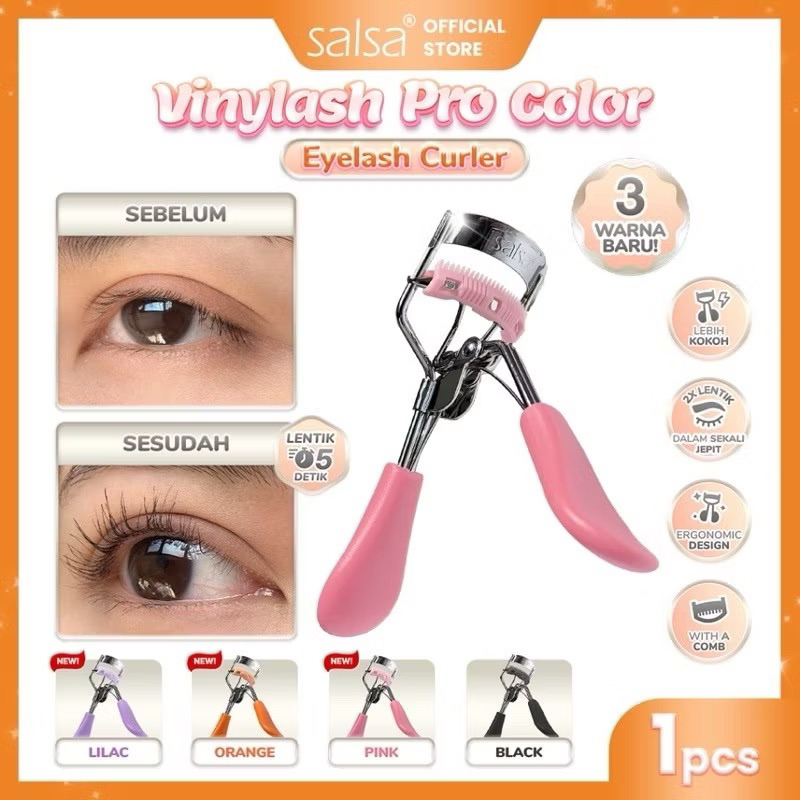 Jual SALSA VINILASH PRO COLOUR (eyelash curler) | Shopee Indonesia