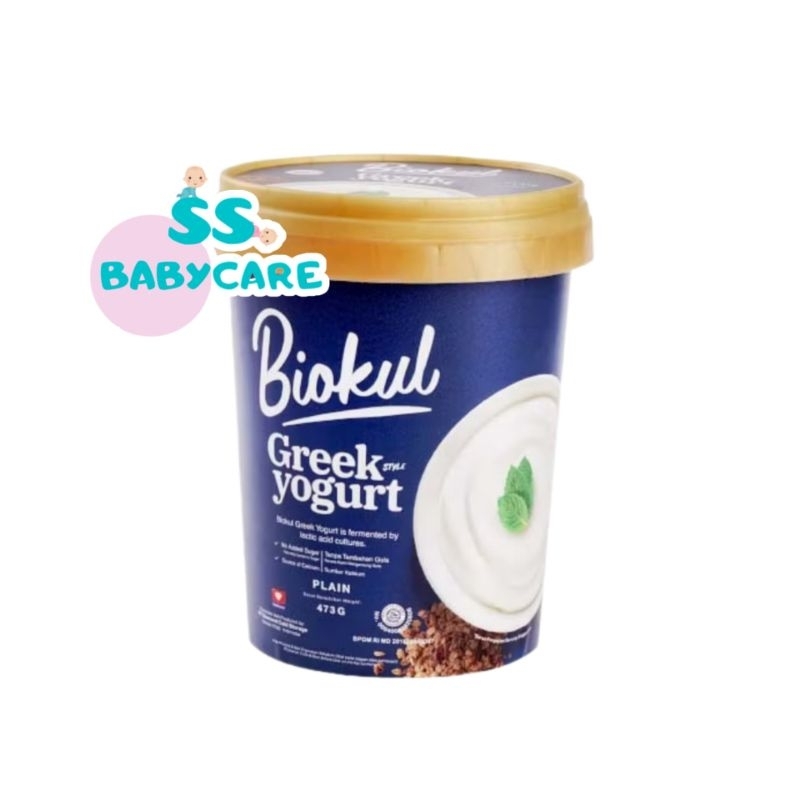 Jual Biokul Greek Yogurt Plain 473gr - Yogurt MPASI | Shopee Indonesia