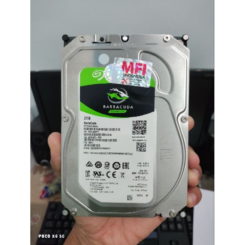Jual Hardisk Seagate Barracuda 2TB Ex Garansi resmi MFI Second | Shopee ...