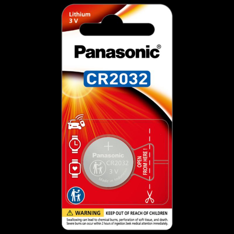 Jual Baterai Panasonic CR-2032 / Lithium Battery CR2032 3V Original | Shopee Indonesia