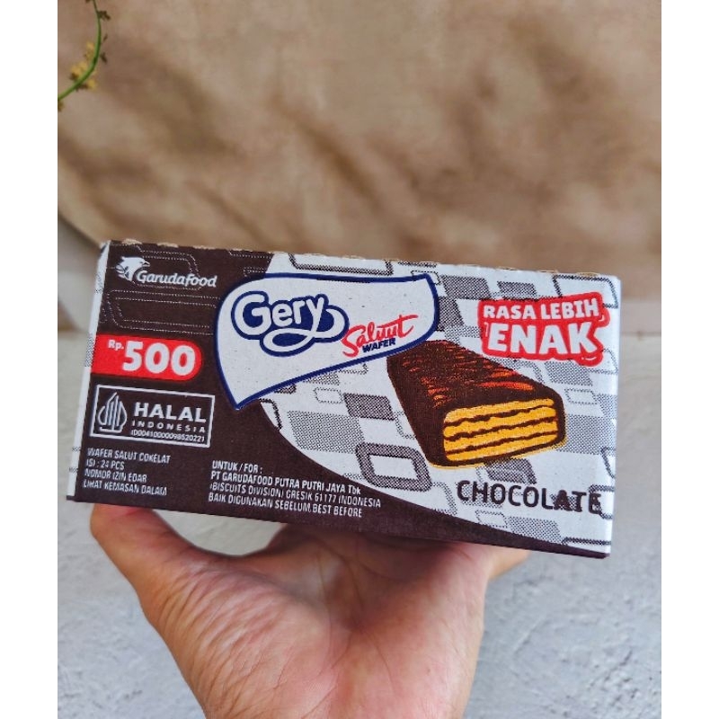 Jual Gery Salut Wafer Coklat 24pcs | Shopee Indonesia