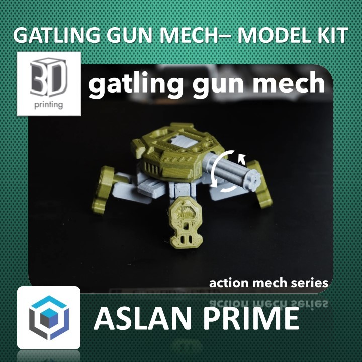 Jual GATLING GUN MECH MECHA MODEL KIT POSEABLE JOINTED ACTION FIGURE 3D ...